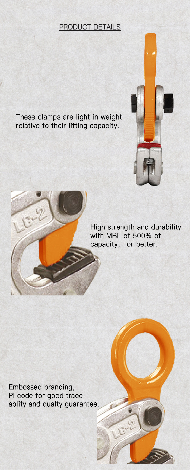 TOYO-INTL PLUS HORIZONTAL LIFTING CLAMP LC MODEL - TOYO-INTL CHAIN ...